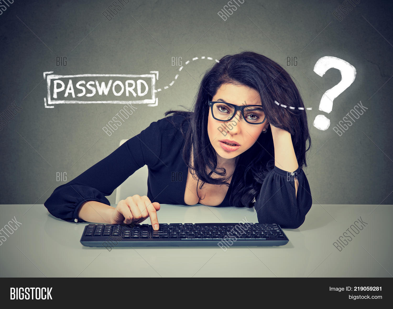 Upset Woman Typing On Image & Photo (Free Trial) | Bigstock