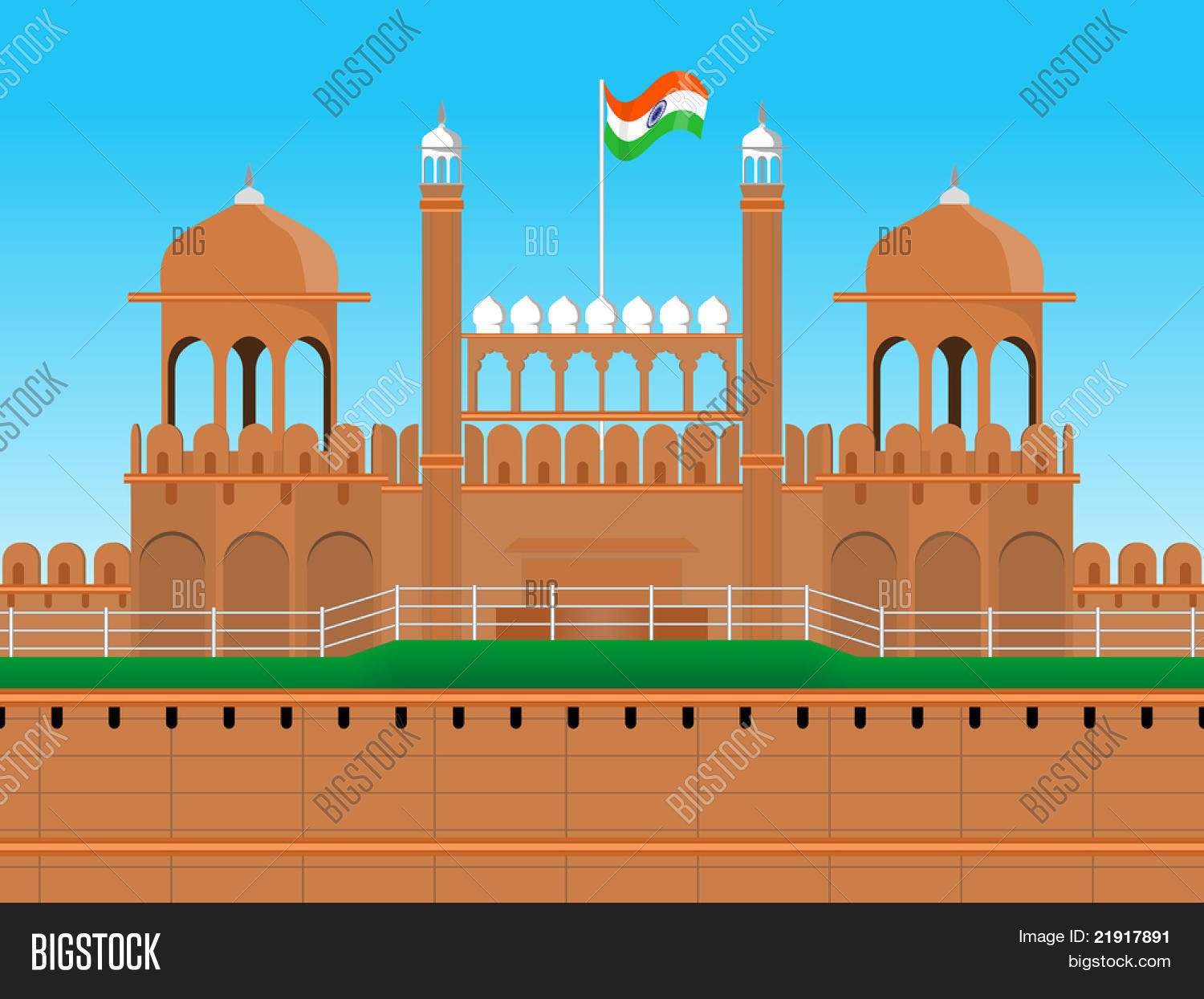 Vector Red Fort Vector & Photo (Free Trial) | Bigstock