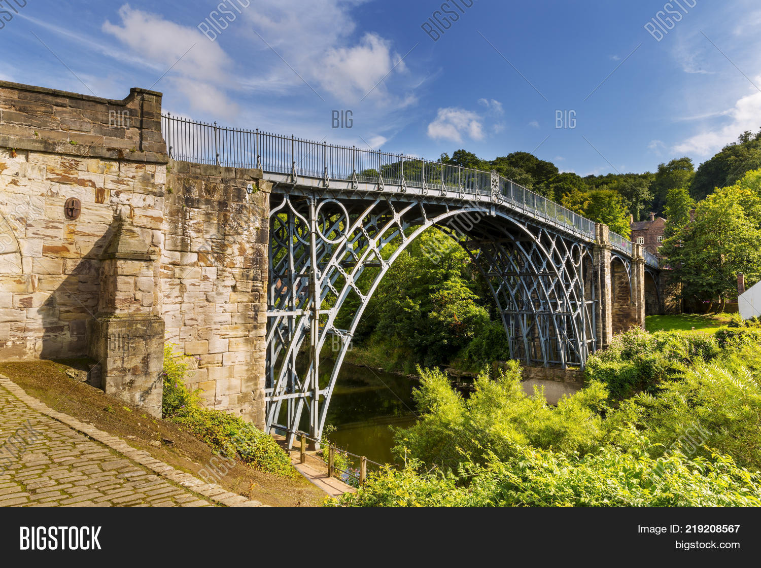 Iron Bridge Over River Image & Photo (Free Trial) | Bigstock