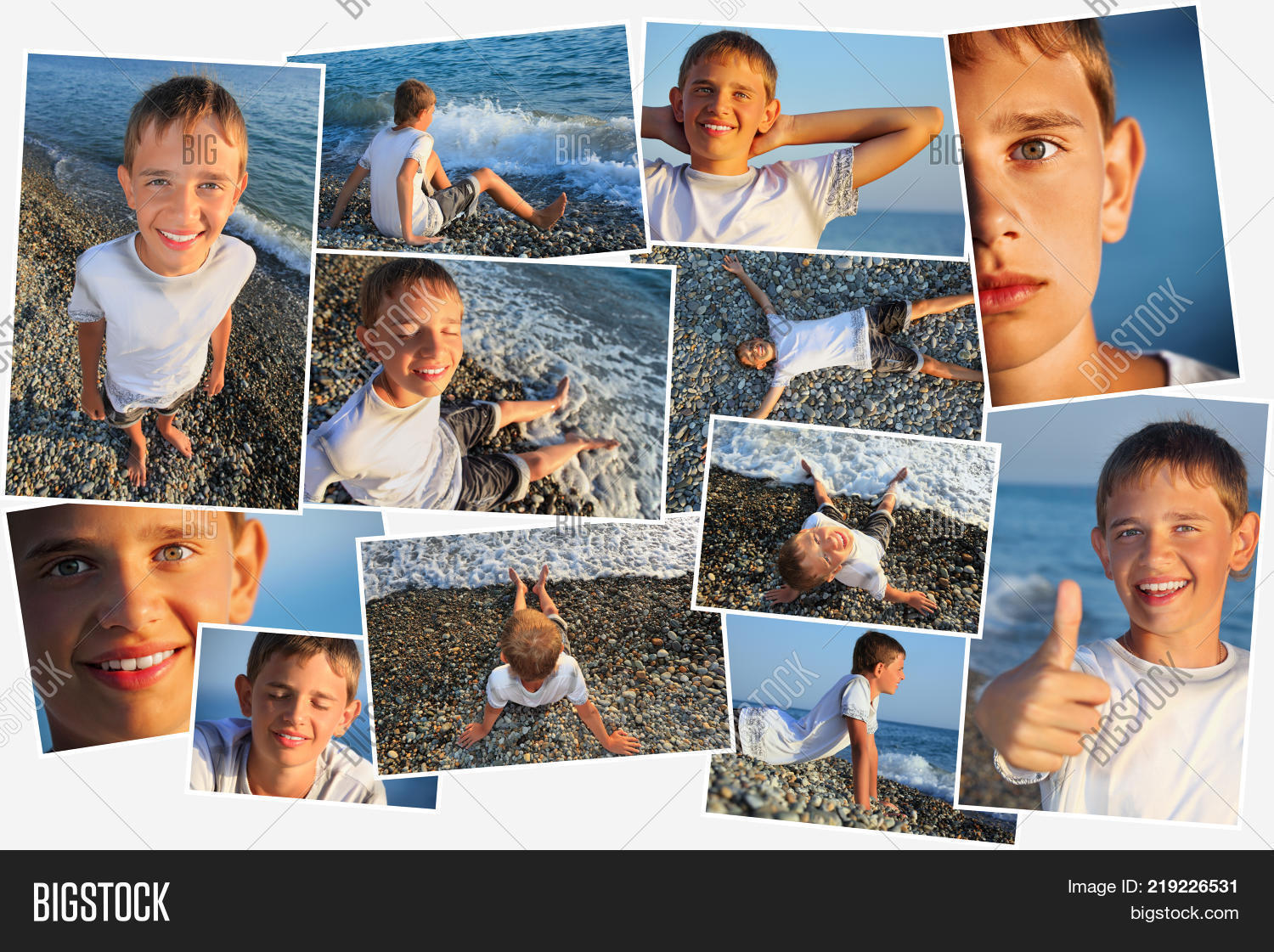 Collage Twelve Poses Image & Photo (Free Trial) | Bigstock