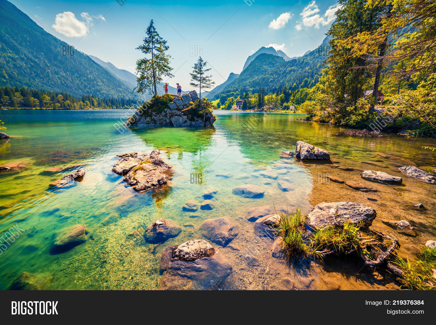 Swimming On Hintersee Image & Photo (Free Trial) | Bigstock