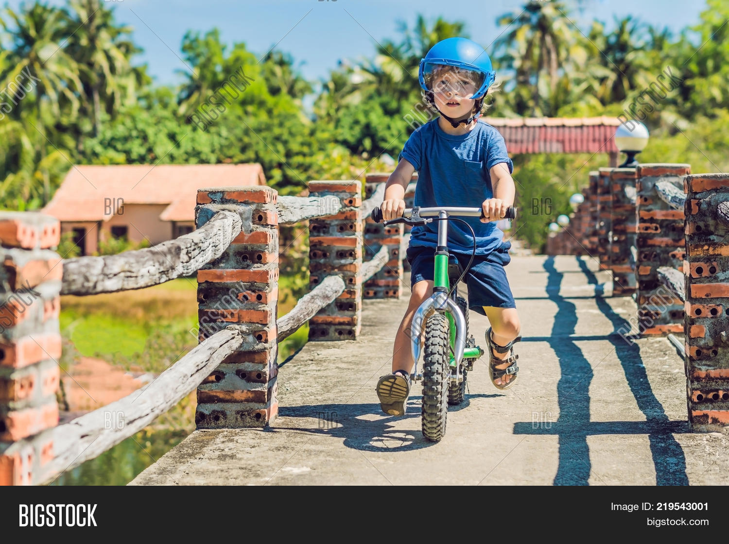 Little Boy On Bicycle Image & Photo (Free Trial) | Bigstock