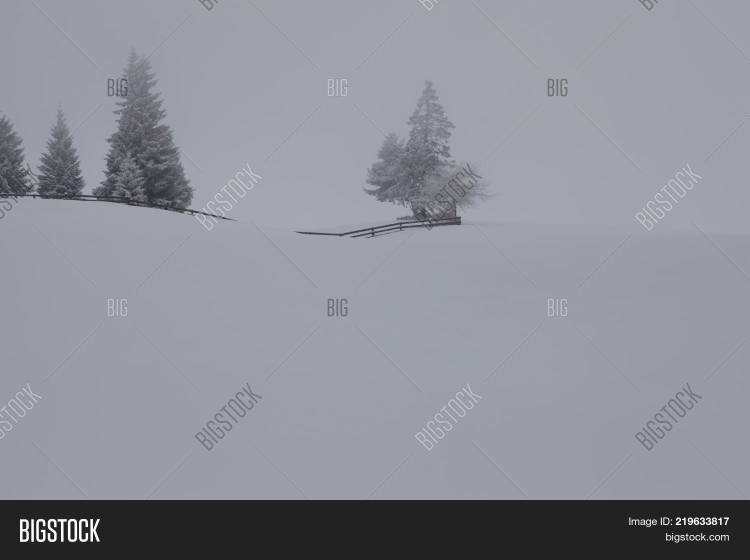 Snowy Foggy Mountain Image & Photo (Free Trial) | Bigstock