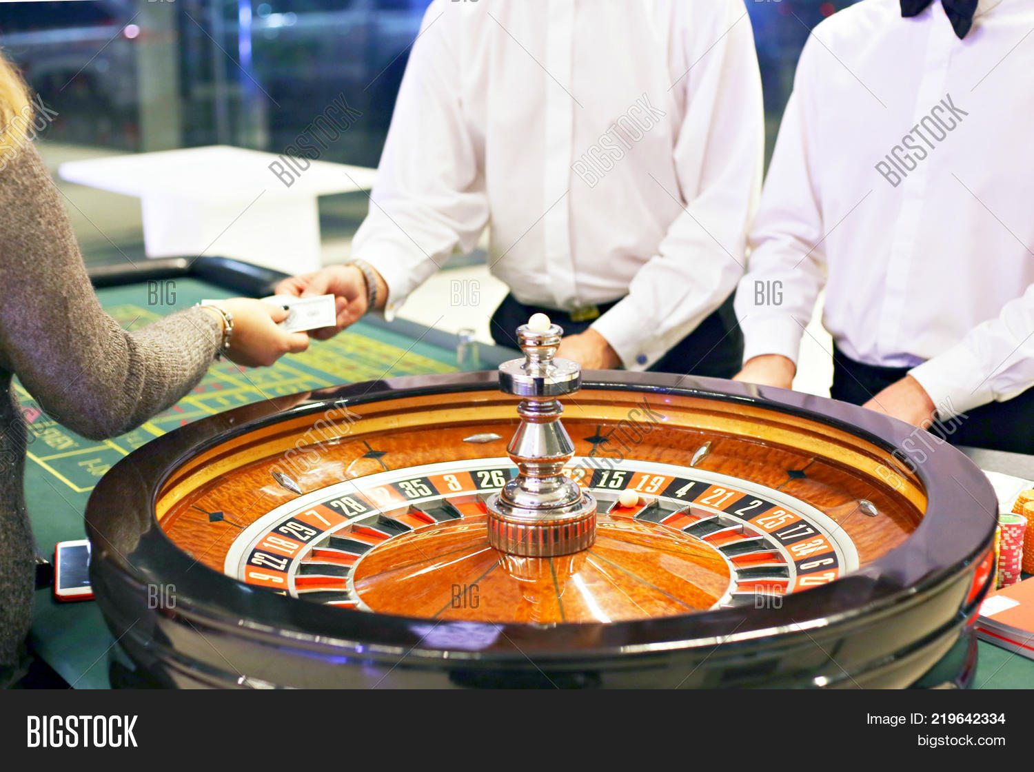 Casino Dealer Handling Image & Photo (Free Trial) | Bigstock