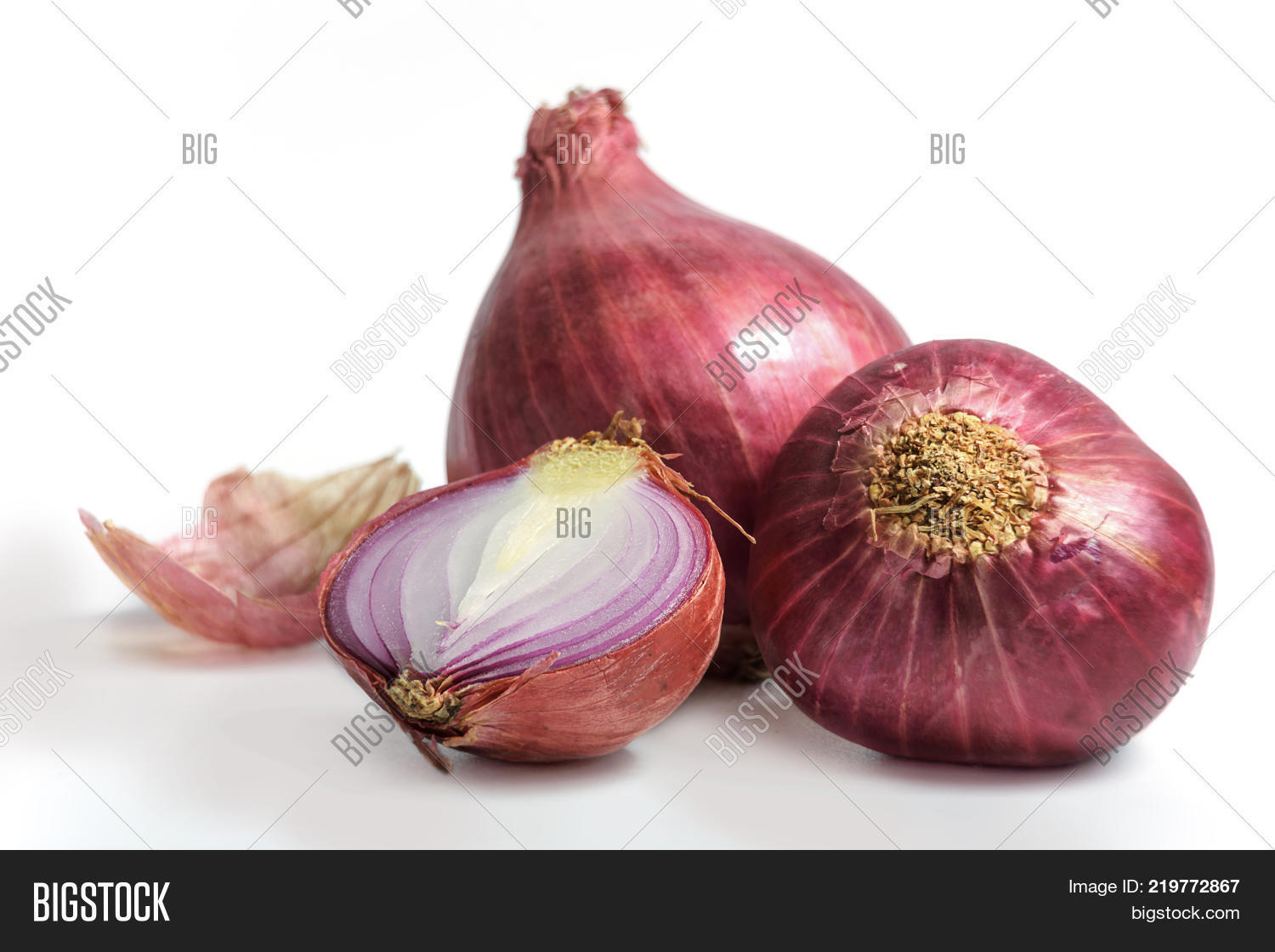 Two Shallots Half Image & Photo (Free Trial) | Bigstock
