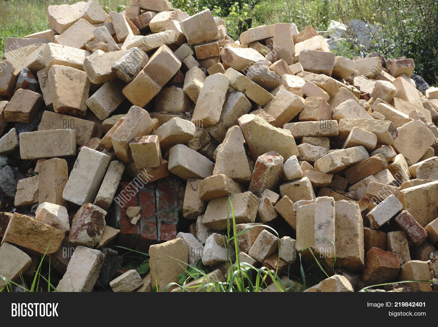 Pile Bricks By Old Image & Photo (Free Trial) | Bigstock