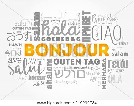 Bonjour (Hello Image & Photo (Free Trial) | Bigstock