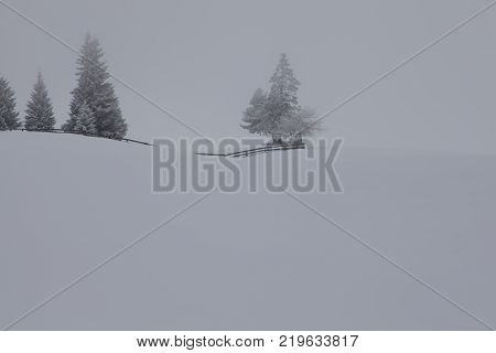 Snowy Foggy Mountain Image & Photo (Free Trial) | Bigstock