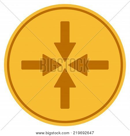 Collide Arrows Golden Vector & Photo (Free Trial) | Bigstock