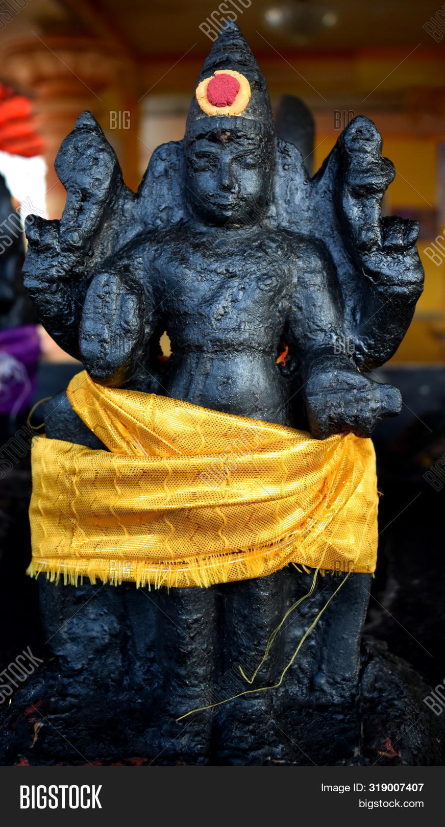Black Statue Hindu God Image & Photo (Free Trial) | Bigstock