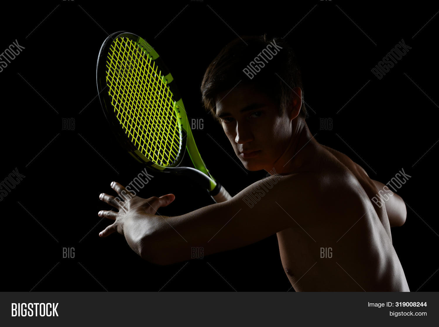 Young Shirtless Tennis Image & Photo (Free Trial) | Bigstock