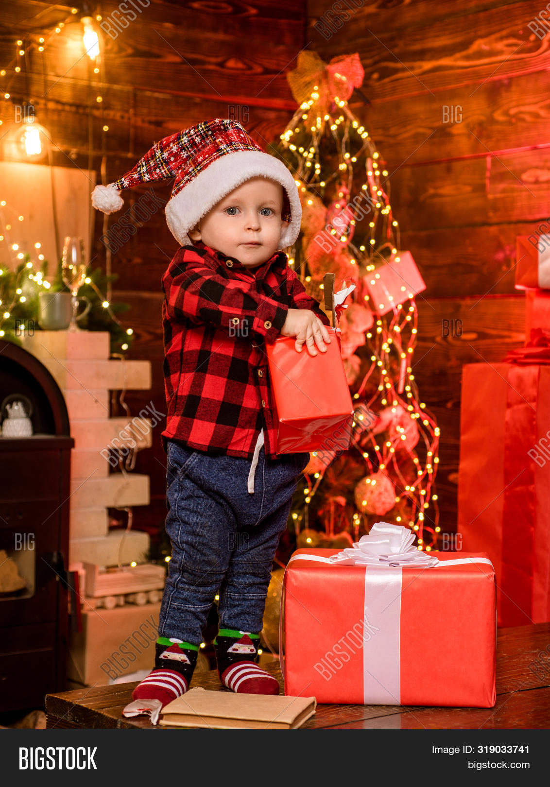 Open Gift. Lovely Baby Image & Photo (Free Trial) | Bigstock