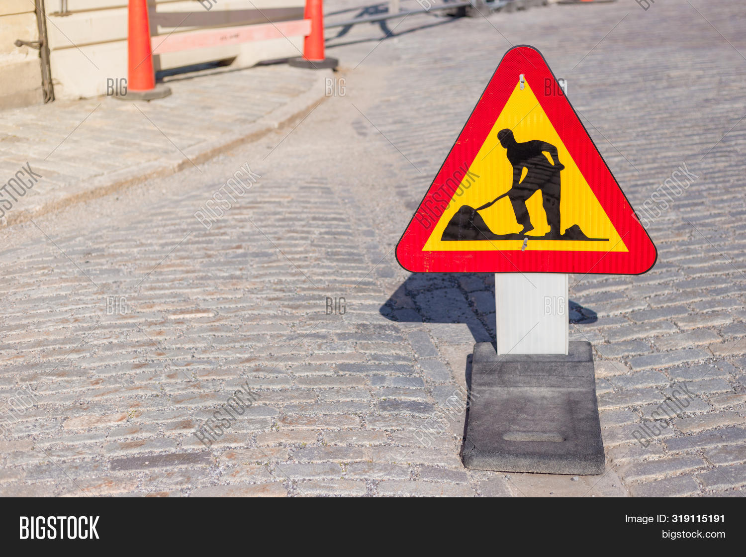 Men Work Sign Board On Image & Photo (Free Trial) | Bigstock