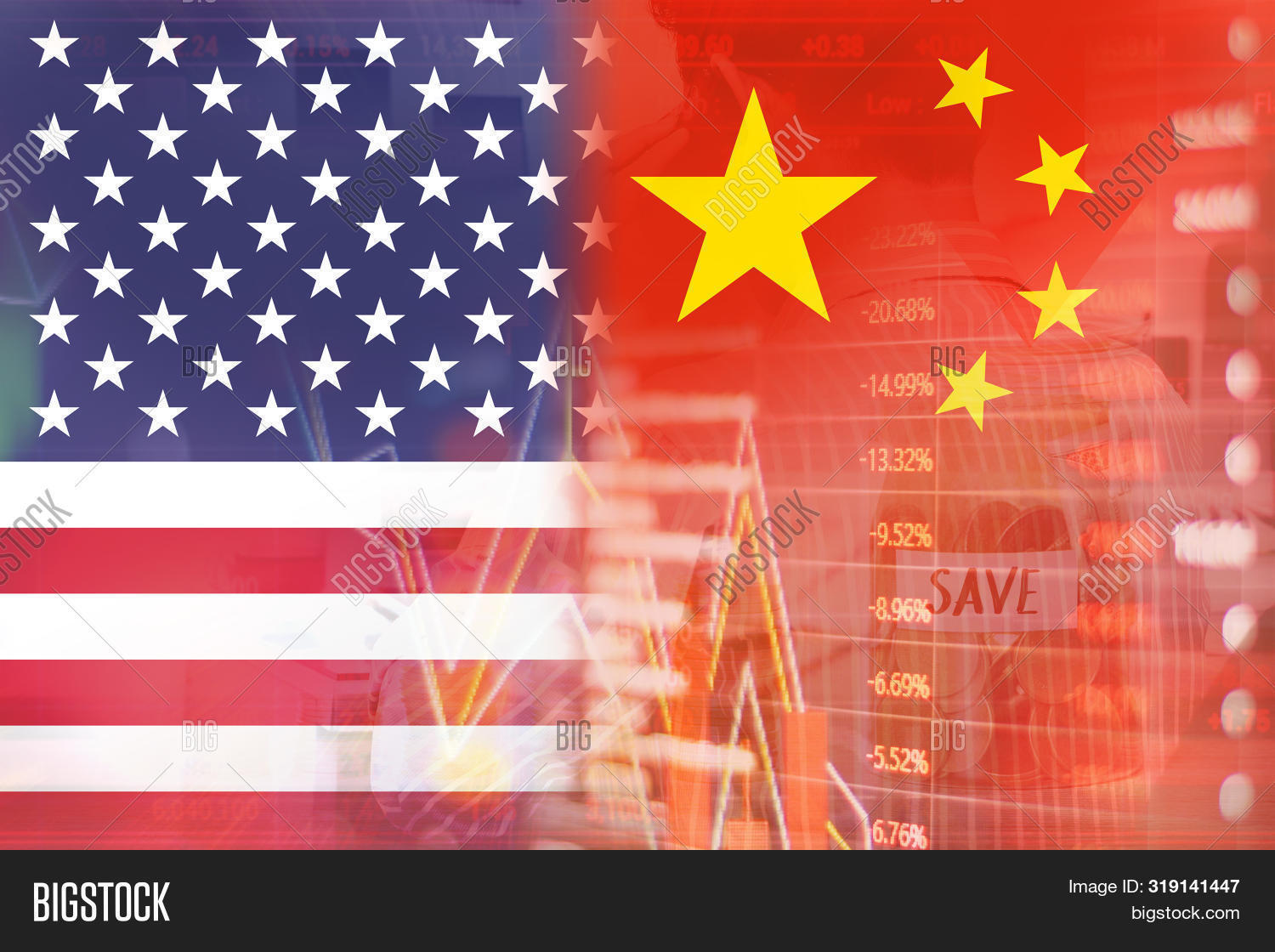 Trade War, Us China Image & Photo (Free Trial) | Bigstock