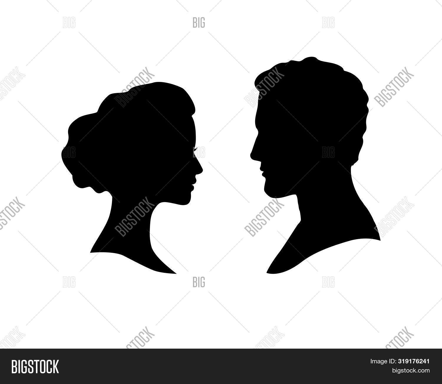 Couple Faces Vector & Photo (Free Trial) | Bigstock