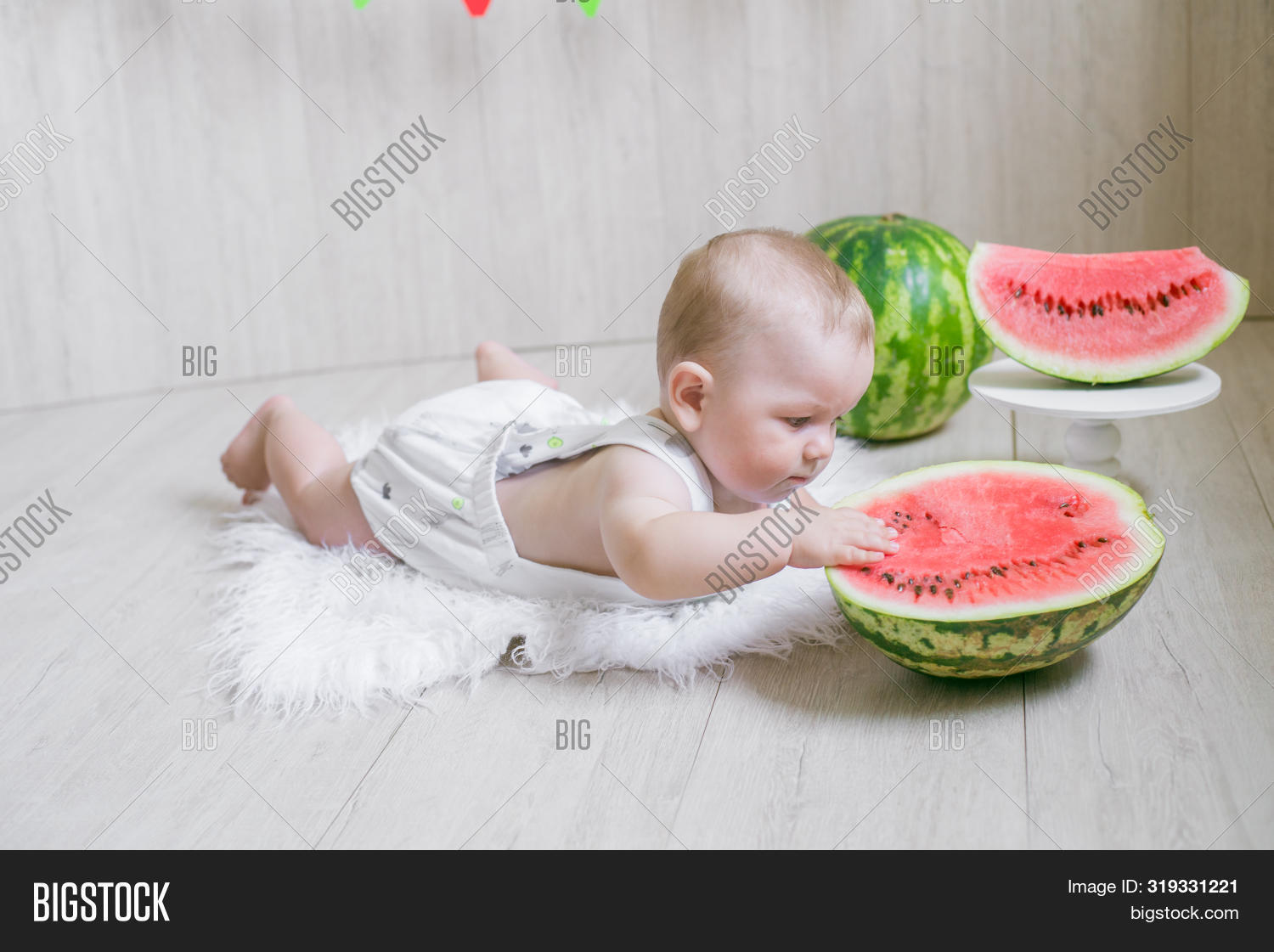 Cute Baby On Light Image & Photo (Free Trial) | Bigstock