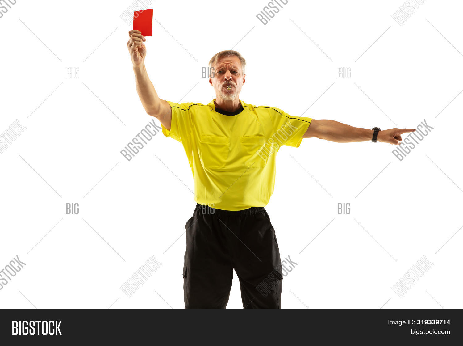 Referee Showing Red Image & Photo (Free Trial) | Bigstock