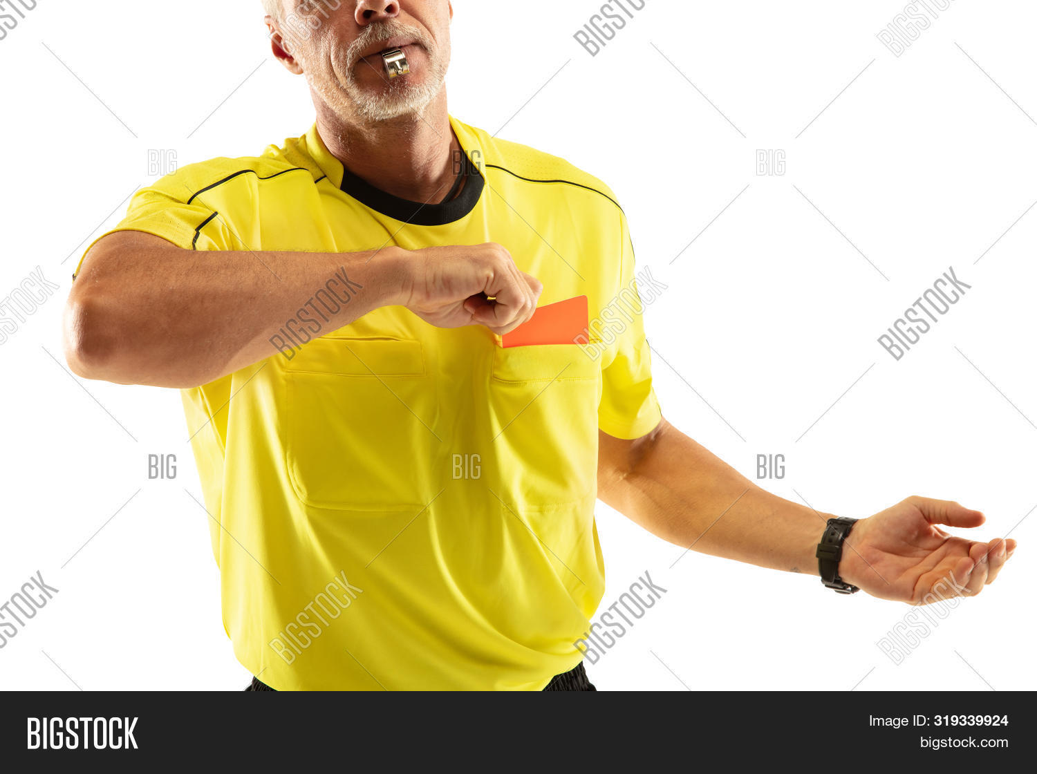 Referee Showing Red Image & Photo (Free Trial) | Bigstock