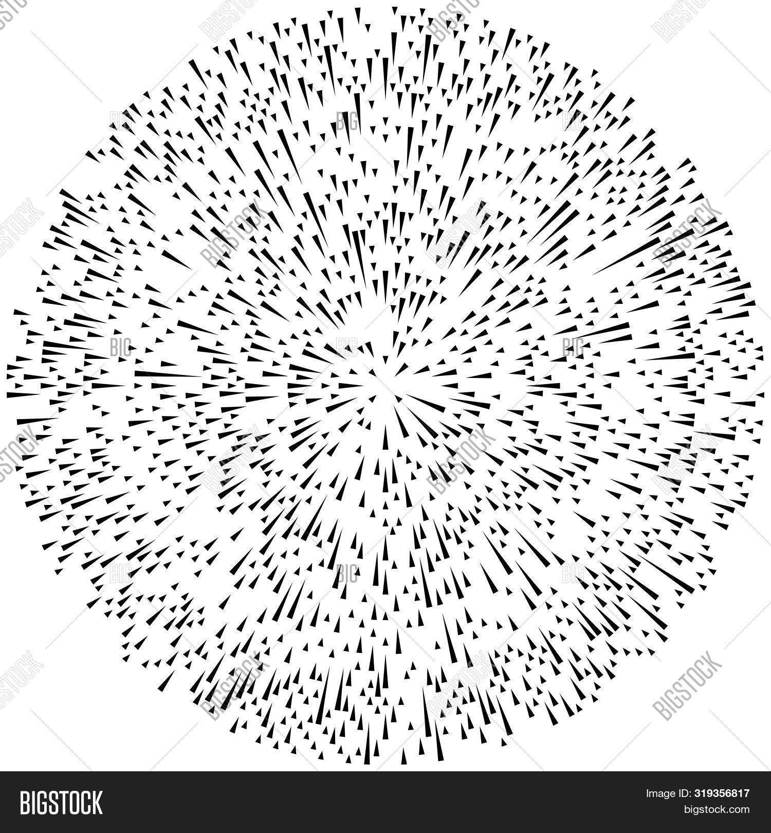 Vector y foto Radial Ray, Beam (prueba gratis) | Bigstock