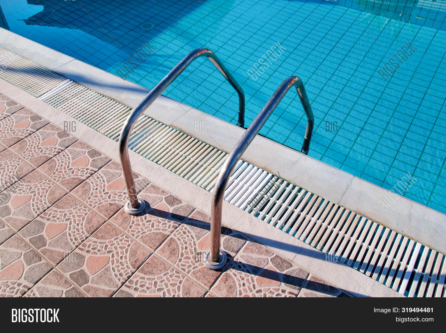 Handrail On Pool. Image & Photo (Free Trial) | Bigstock