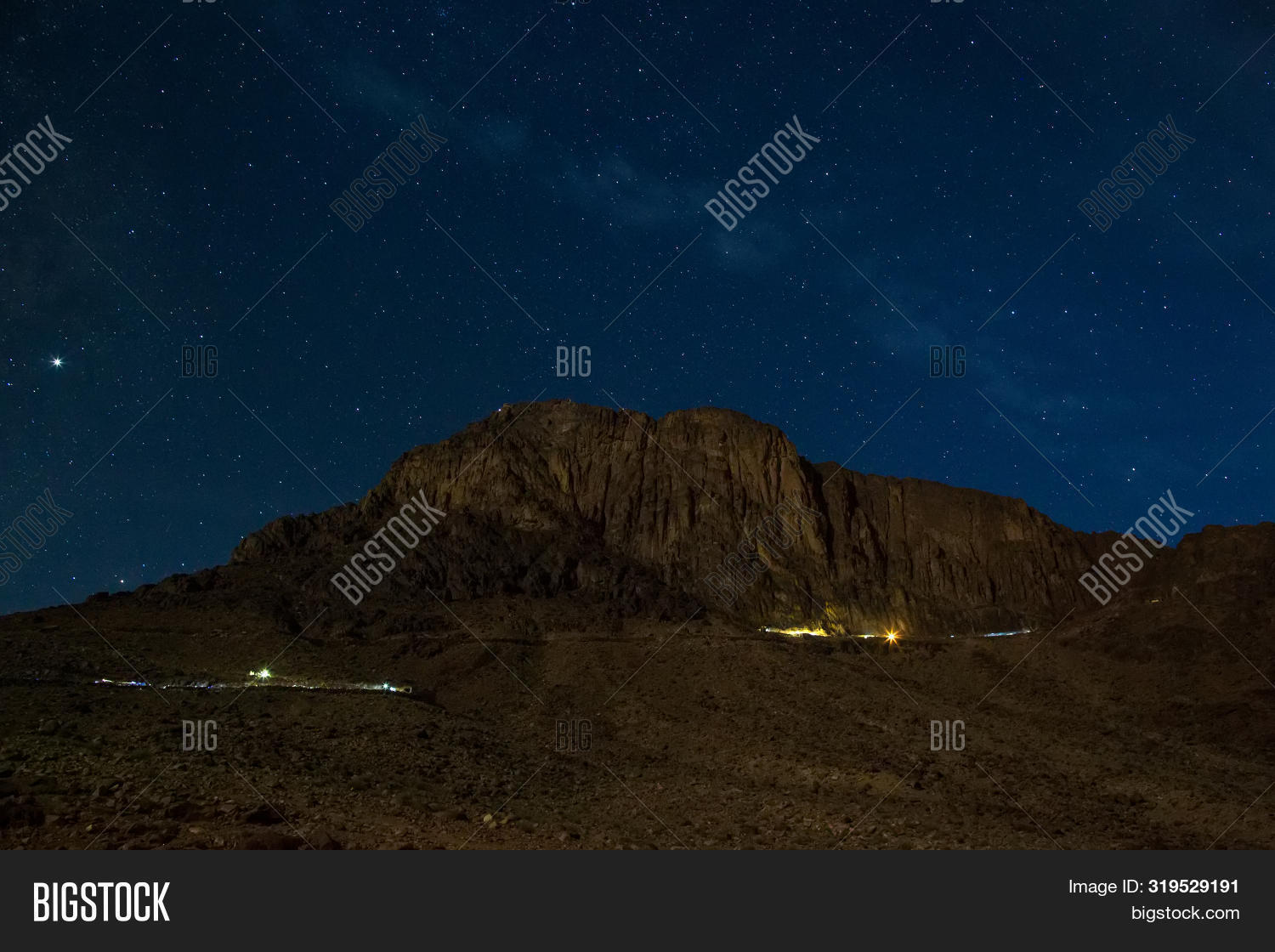 Mount Moses Night. Image & Photo (Free Trial) | Bigstock