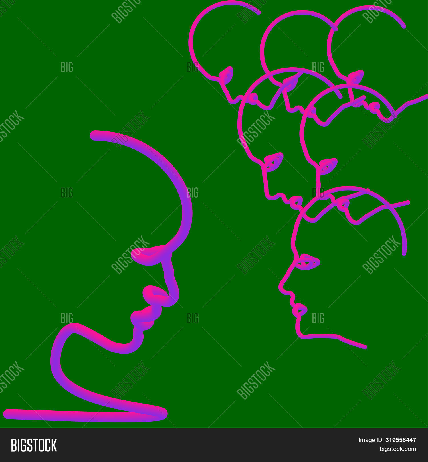 Two People Silhouettes Image & Photo (Free Trial) | Bigstock