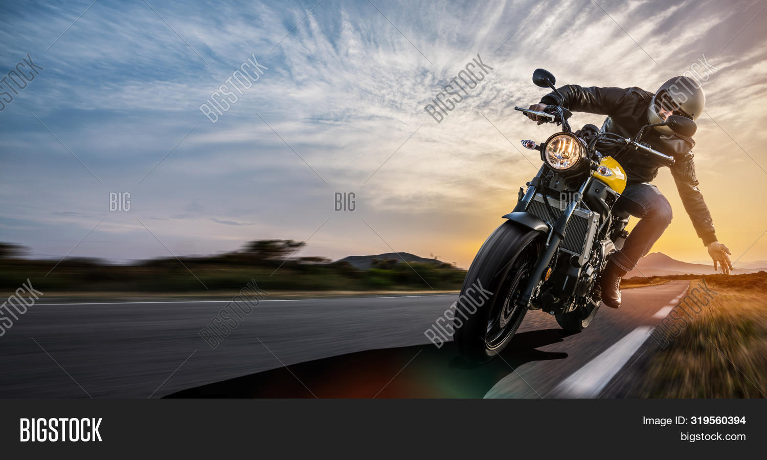 Man On Motorbike On Image & Photo (Free Trial) | Bigstock