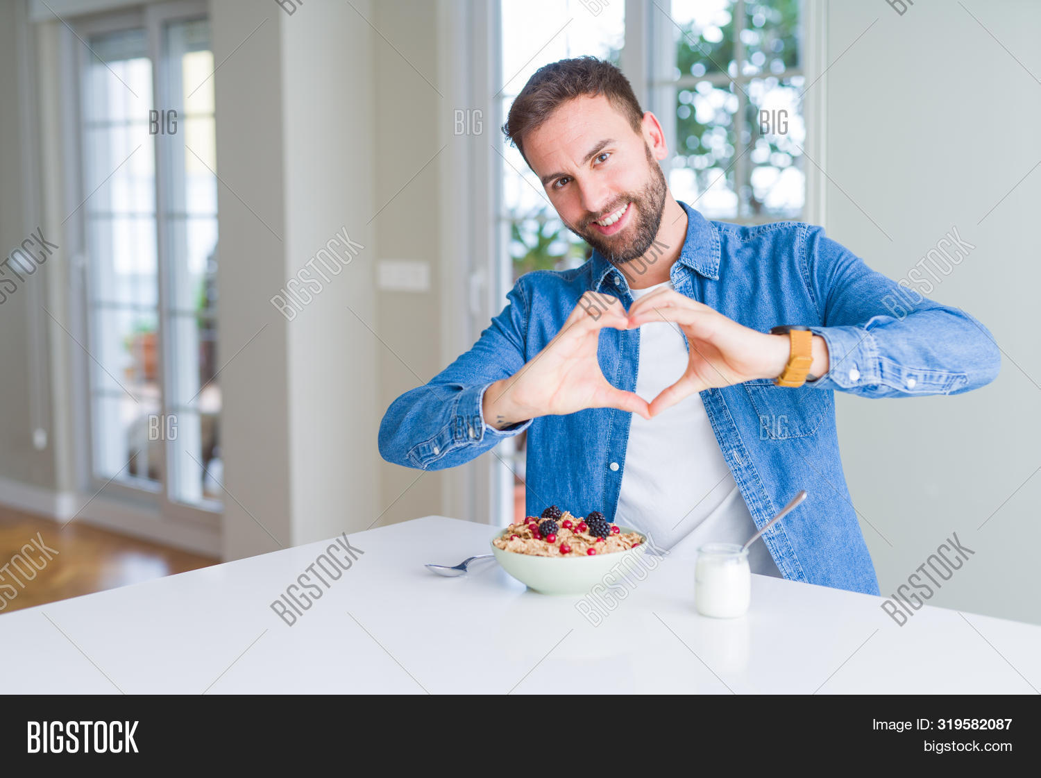 Handsome Man Eating Image & Photo (Free Trial) | Bigstock