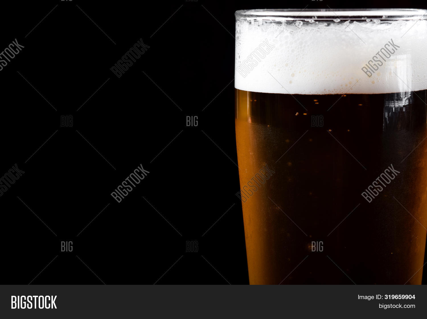 Beer Foam Tall Glass Image & Photo (Free Trial) | Bigstock