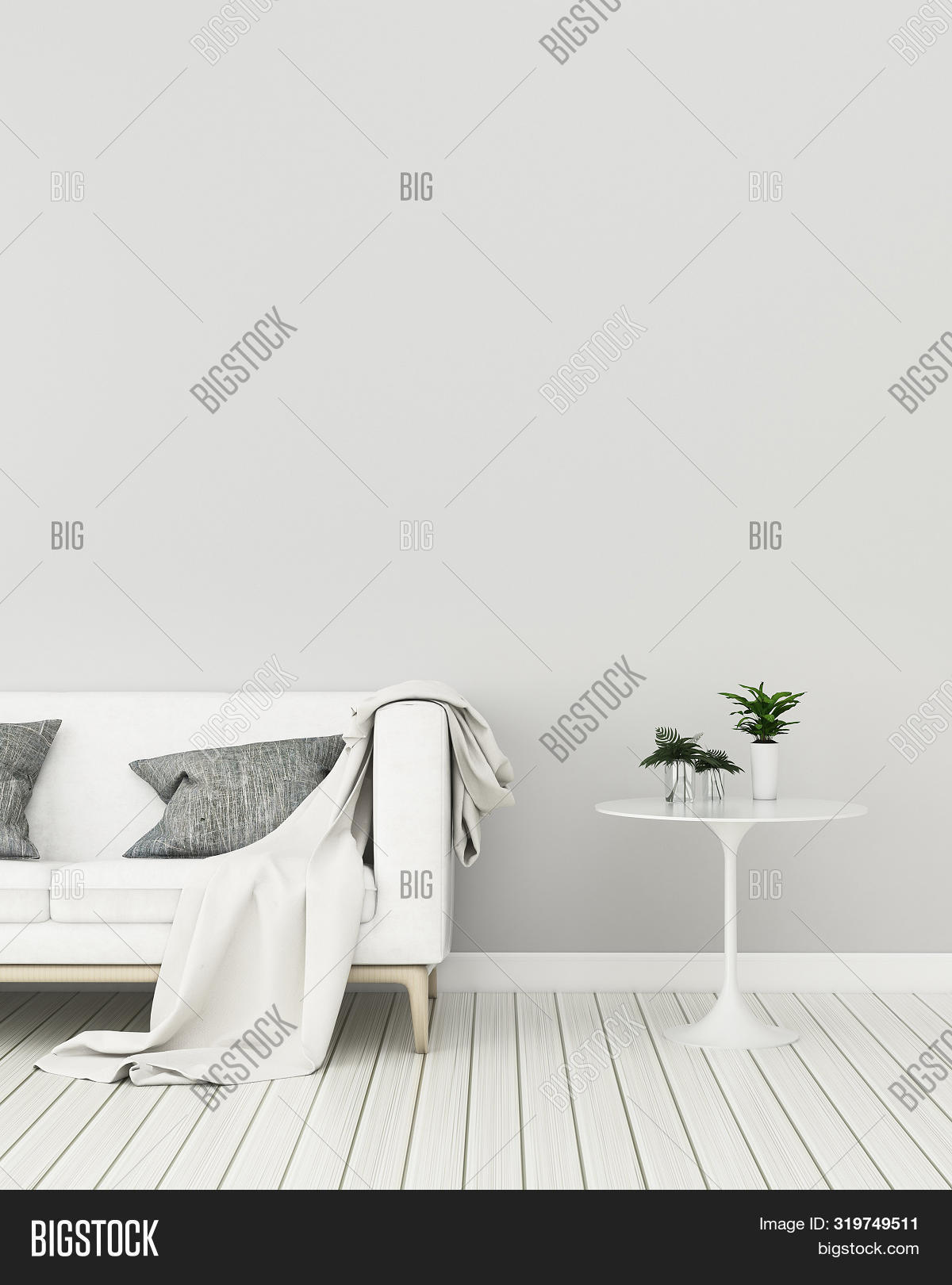 Empty Room Sofa Table. Image & Photo (Free Trial) | Bigstock