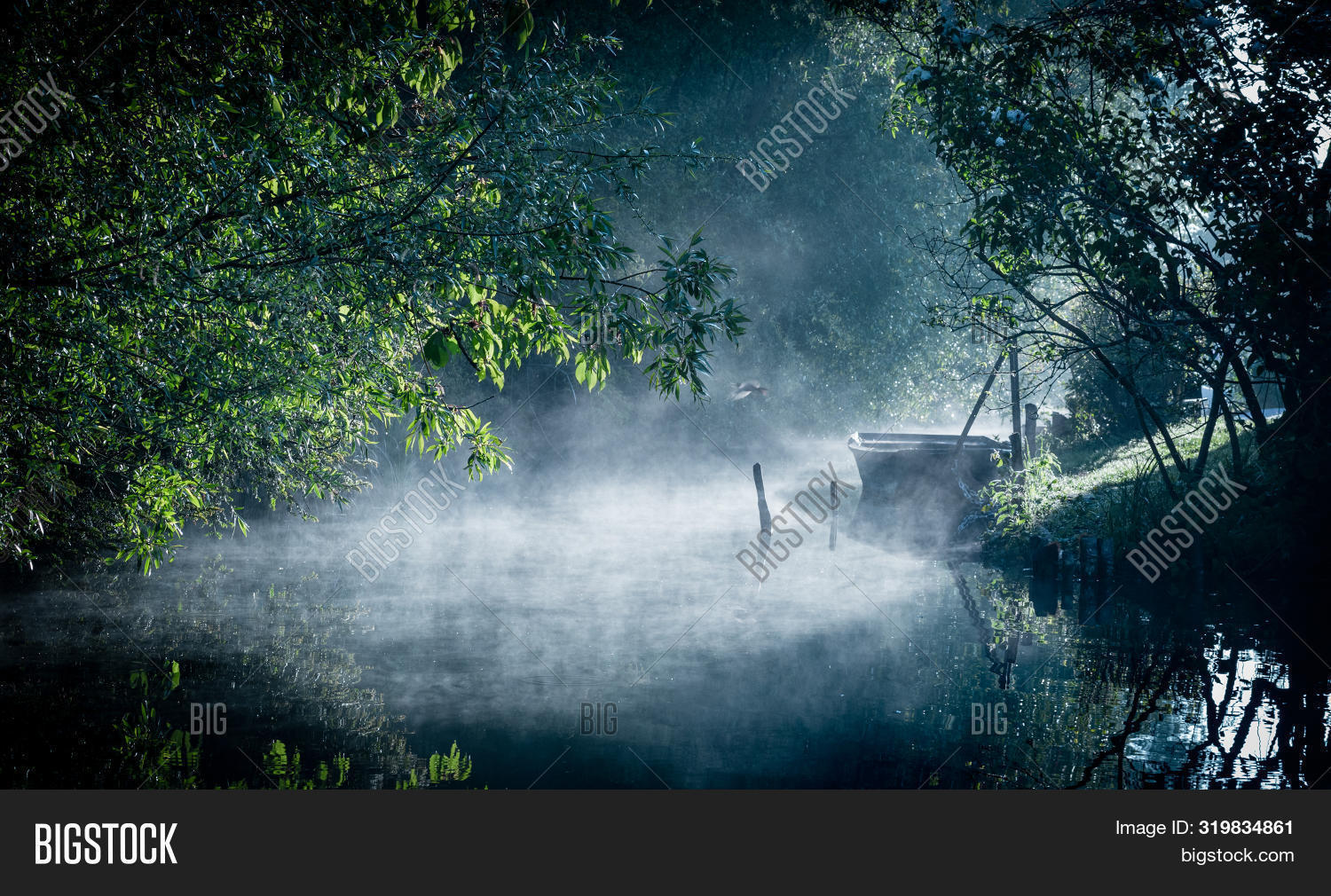 Mist On River Dawn Image & Photo (Free Trial) | Bigstock