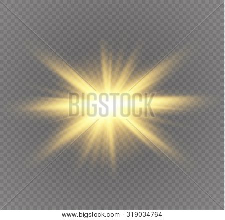 Yellow Glowing Light Vector & Photo (Free Trial) | Bigstock