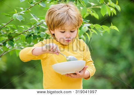 Little Boy Eat Healthy Image & Photo (Free Trial) | Bigstock