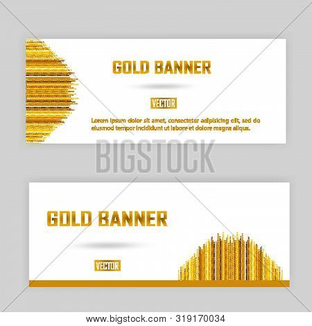 Gold Vector Banner On Vector & Photo (Free Trial) | Bigstock