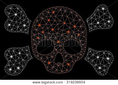 Glossy Mesh Skull Vector & Photo (Free Trial) | Bigstock
