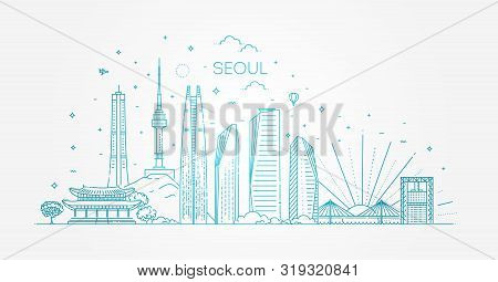 Seoul Architecture Vector & Photo (Free Trial) | Bigstock