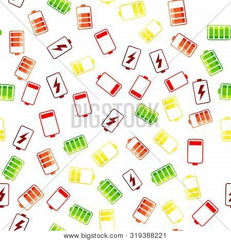 Battery Icon. Color Vector & Photo (Free Trial) | Bigstock