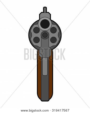 Revolver Front View. Vector & Photo (Free Trial) | Bigstock