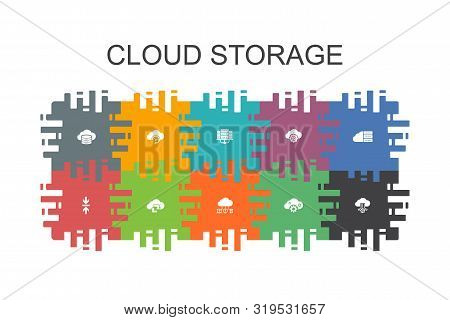 Cloud Storage Cartoon Vector & Photo (Free Trial) | Bigstock
