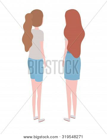 Young Women Back Vector & Photo (Free Trial) | Bigstock
