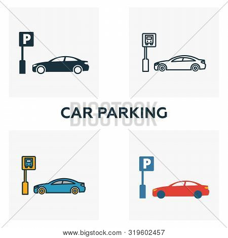 Car Parking Outline Vector & Photo (Free Trial) | Bigstock