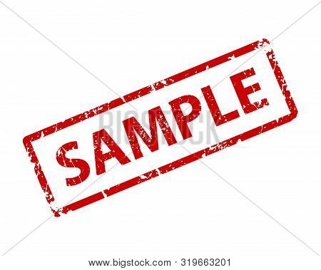 Sample Sign Sticker. Vector & Photo (Free Trial) | Bigstock
