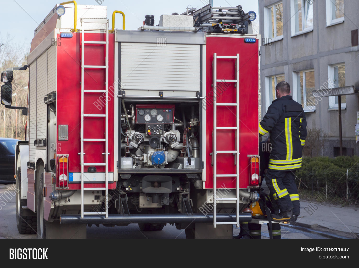 One Firefighter Work Image & Photo (Free Trial) | Bigstock