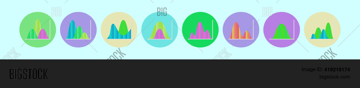 Set Bell Curve Vector & Photo (Free Trial) | Bigstock