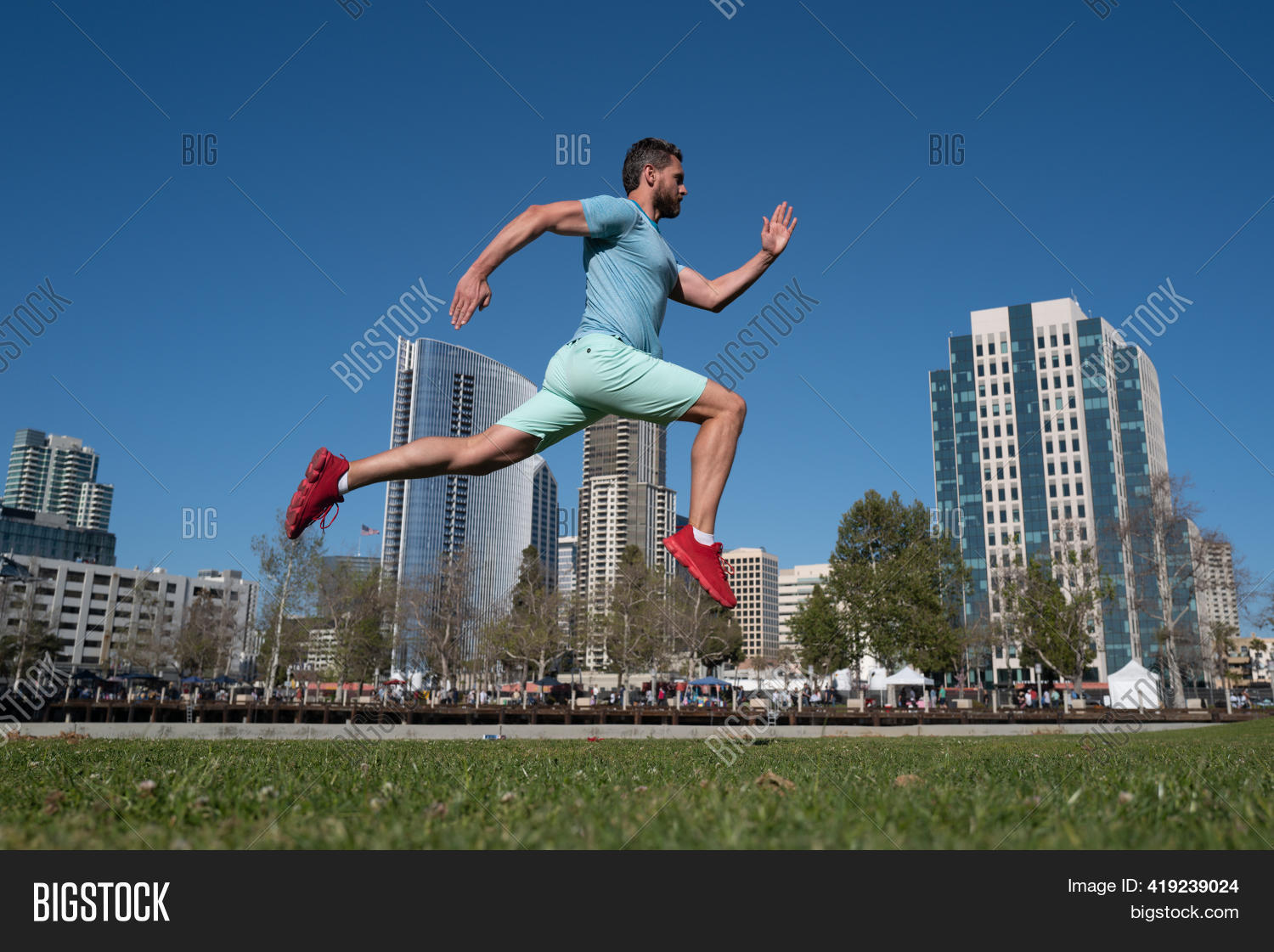 Runner Man Training Image & Photo (Free Trial) | Bigstock