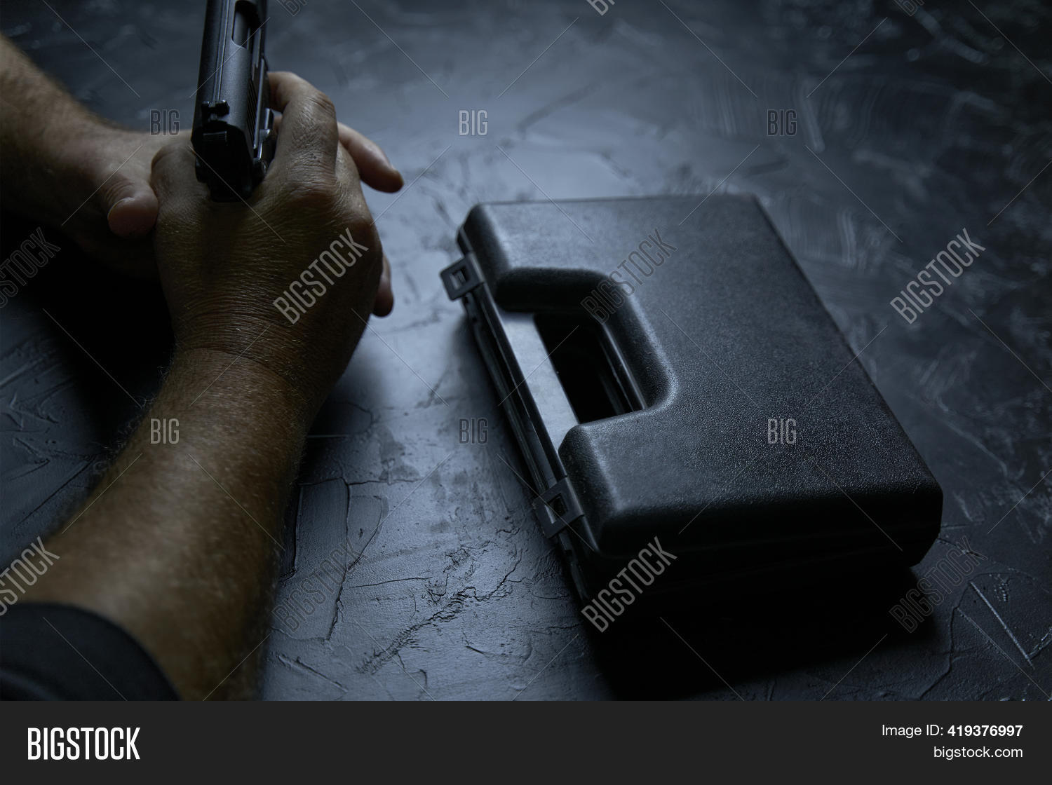 Man Hands Weapon Image & Photo (Free Trial) | Bigstock