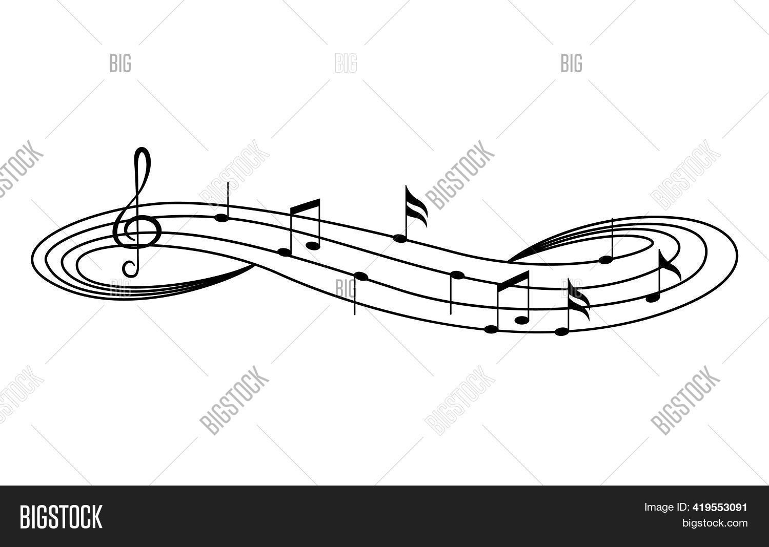 Music Notes On Staves Image & Photo (Free Trial) | Bigstock