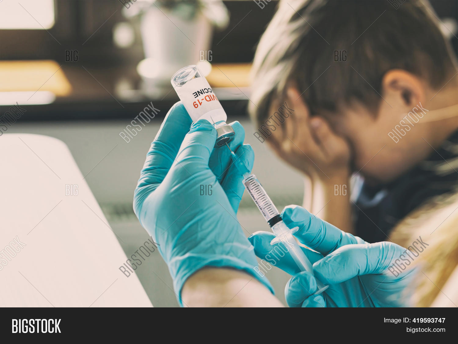 Child Fears Injection Image & Photo (Free Trial) | Bigstock