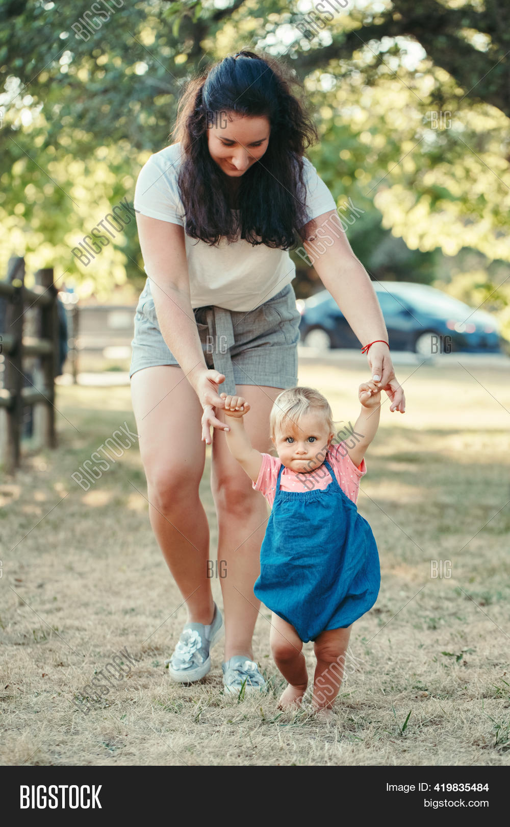 First Steps Baby. Cute Image & Photo (Free Trial) | Bigstock