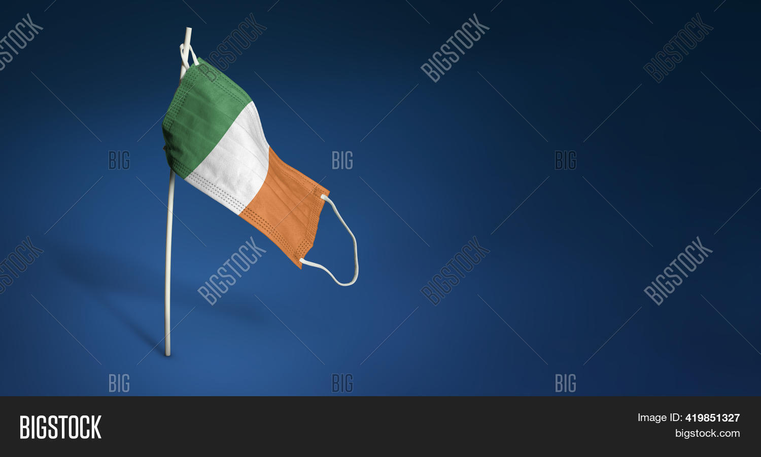 Ireland Mask On Dark Image & Photo (Free Trial) | Bigstock